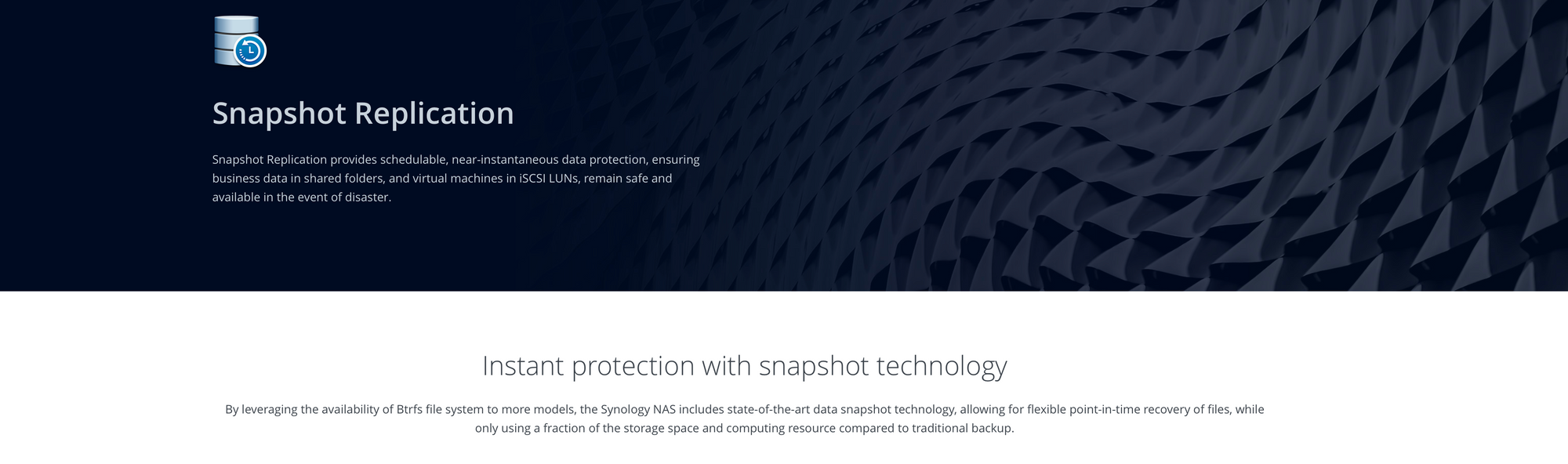 Snapshot & Replication - Synology’s business backup and recovery tool