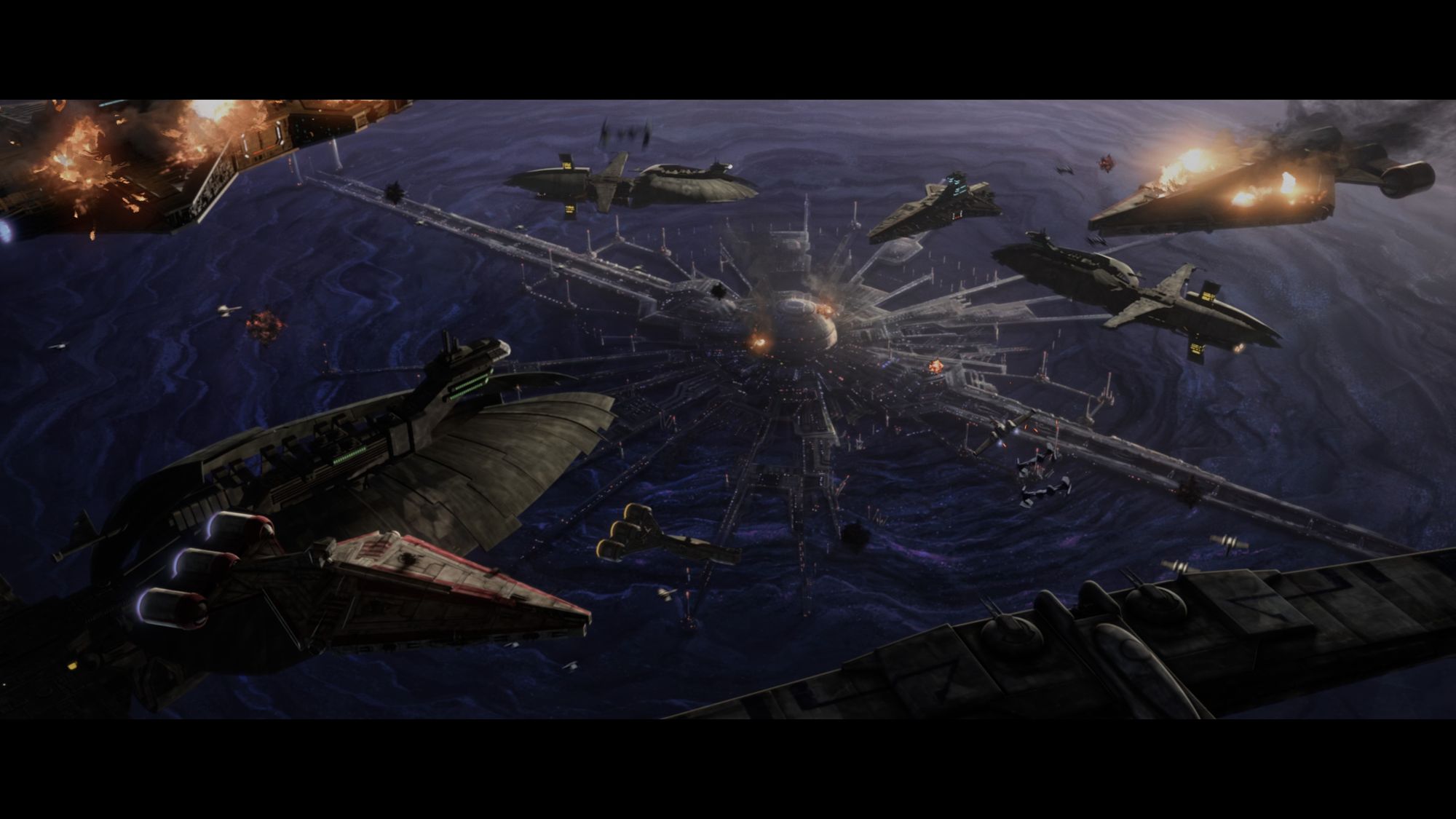 Star Wars Clone Wars Space Battle
