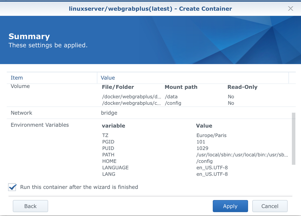 WebGrabPlus - self-hosted EPG via Docker