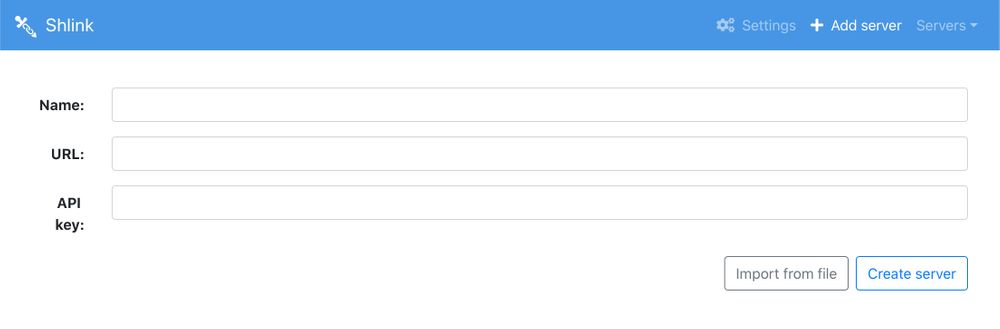 Shlink.io - modern open-source URL shortener running via Docker
