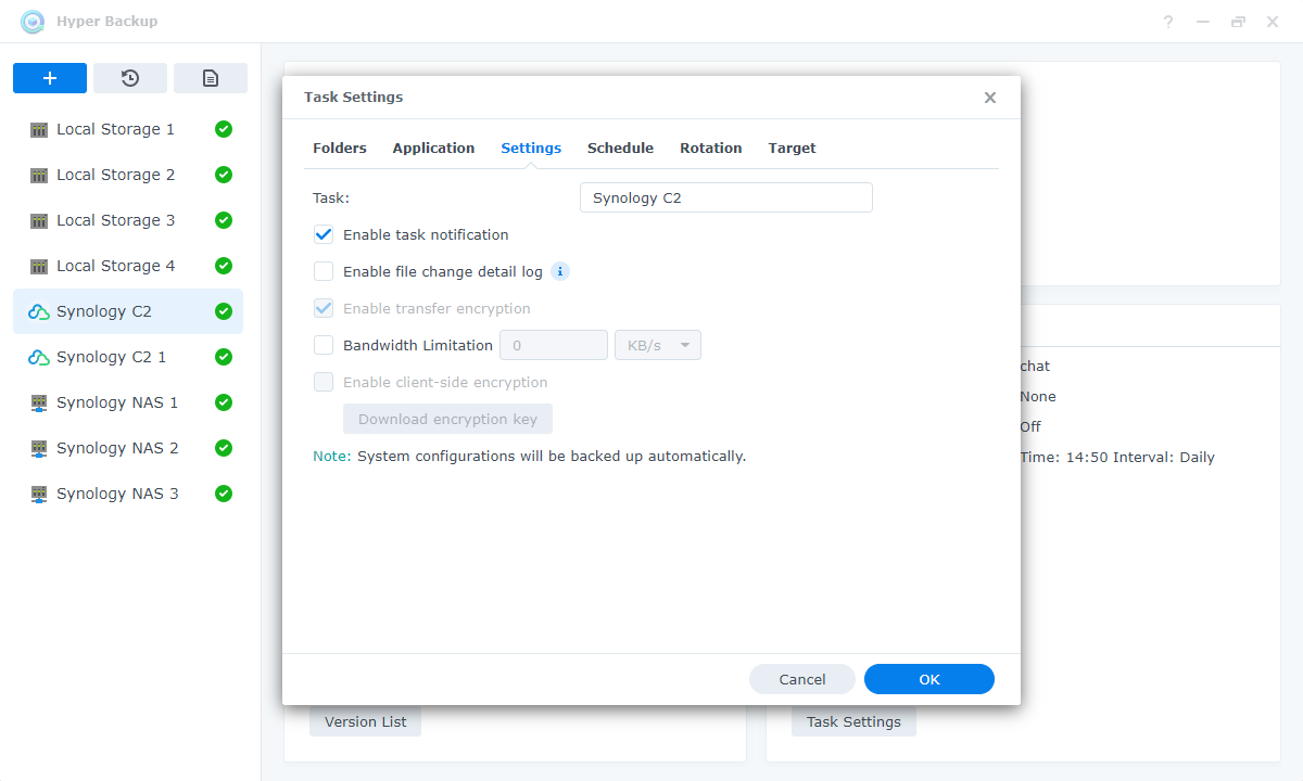 Synology backup tools - usage and comparison