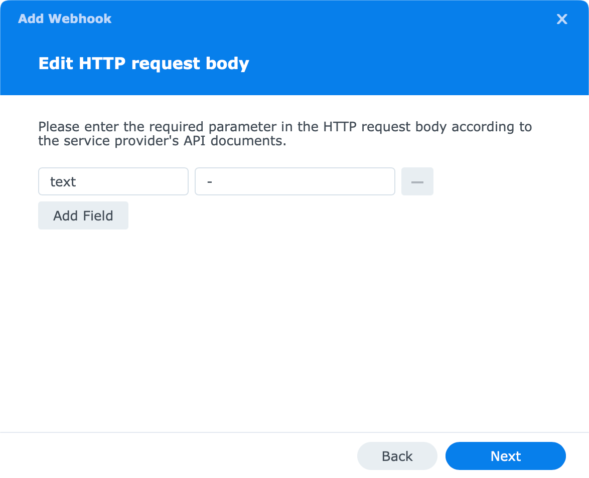DSM push notifications with webhooks