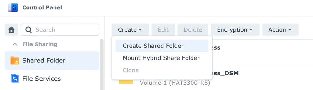 Synology 101 - Part 3: Shared Folders