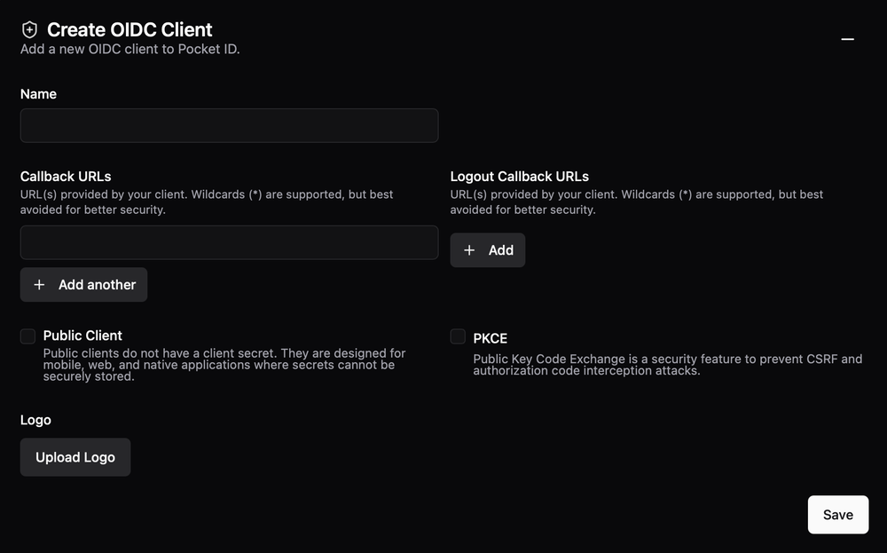 Pocket ID - passkey OIDC provider