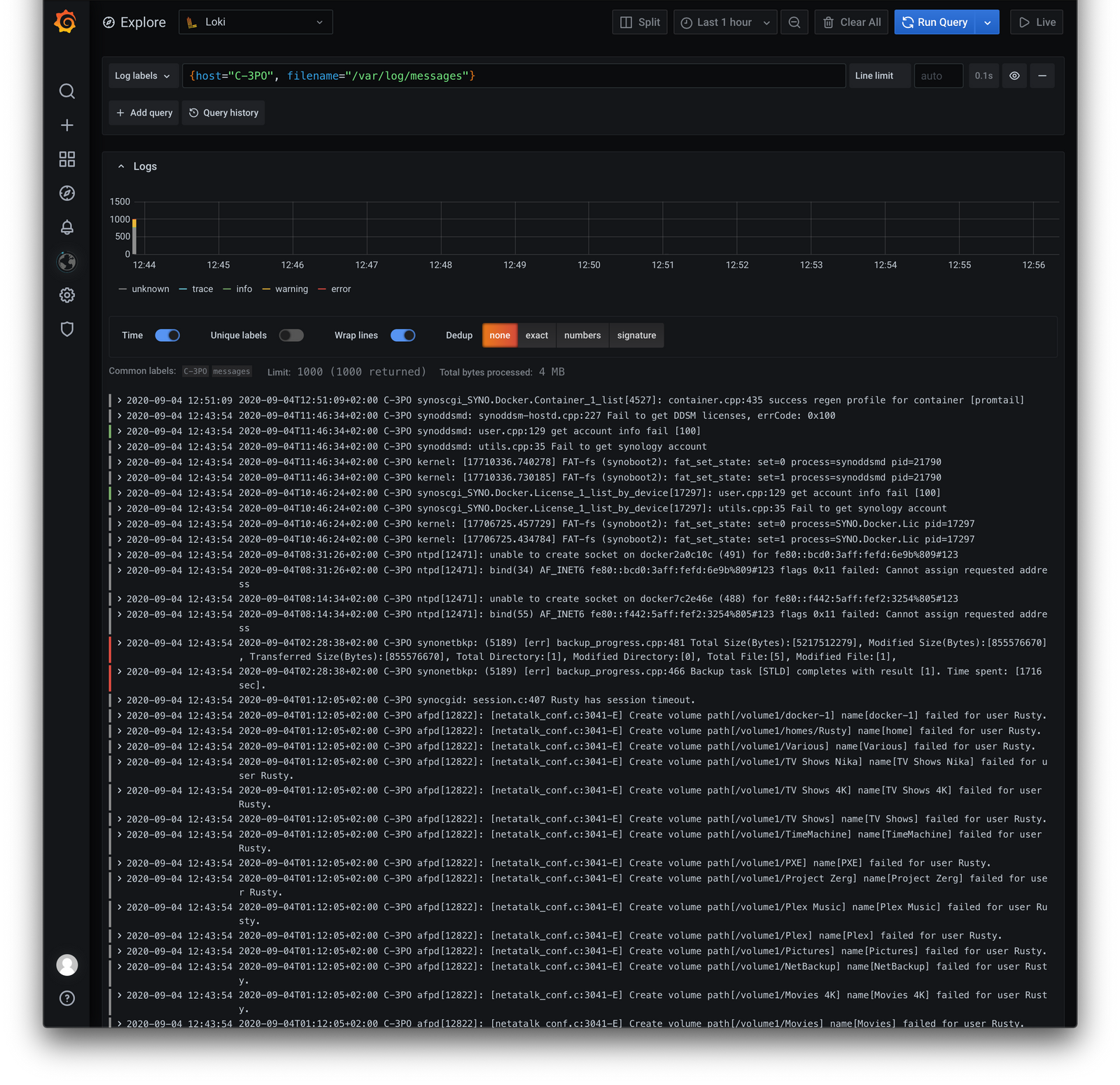 Loki - log aggregation platform from the creators of Grafana