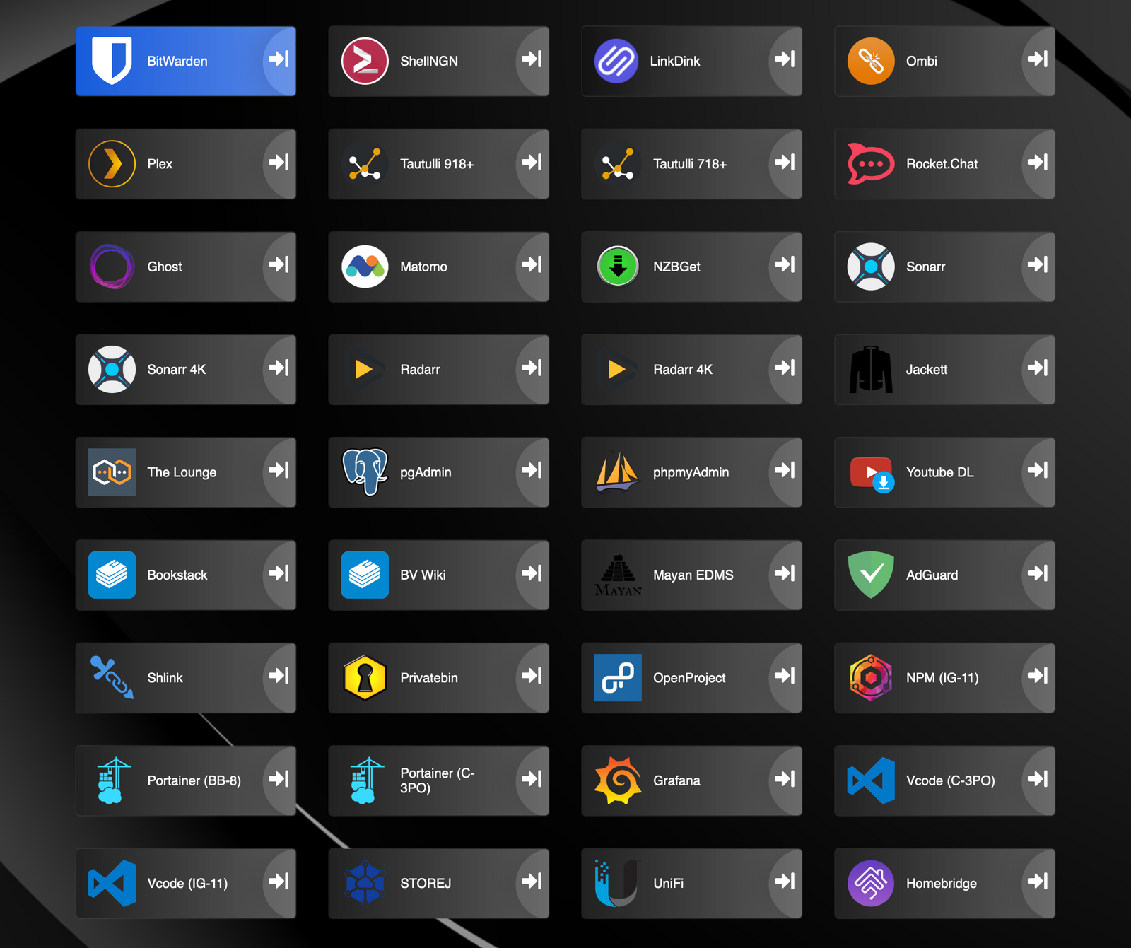 Self-hosted start page alternatives