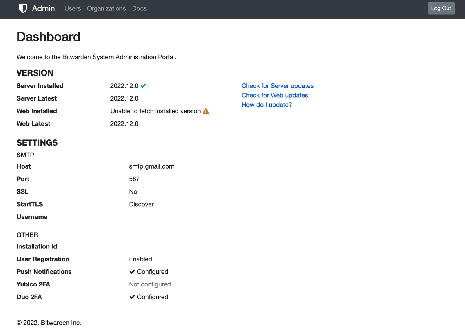 Bitwarden unified self-host deployment