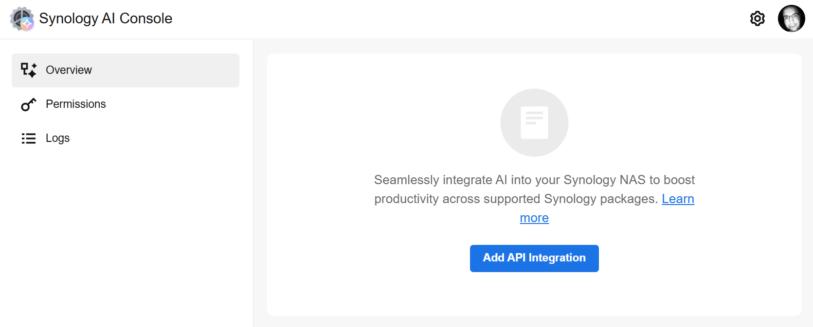 Synology AI Console