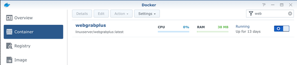 WebGrabPlus - self-hosted EPG via Docker