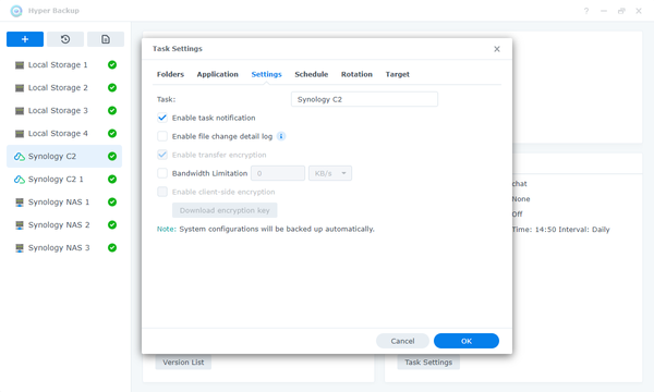 Synology backup tools - usage and comparison